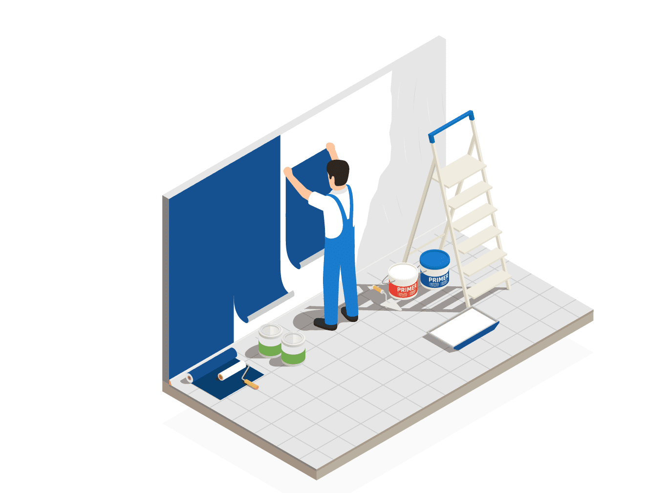 初めての壁紙の貼り付けのヒント