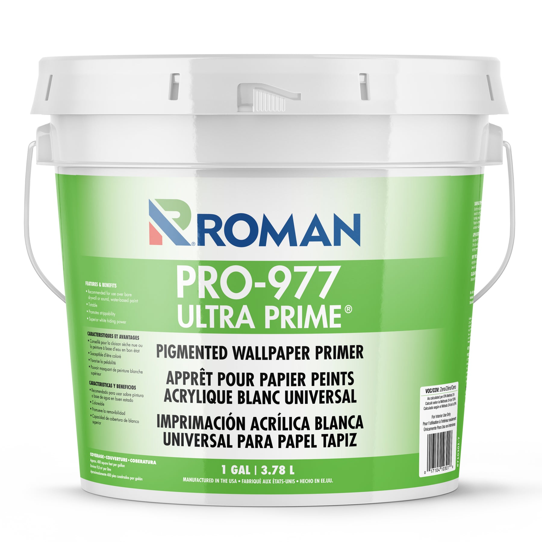 PRO-977 Ultra Prime® Pigmented Wallcovering Primer - ROMAN Products