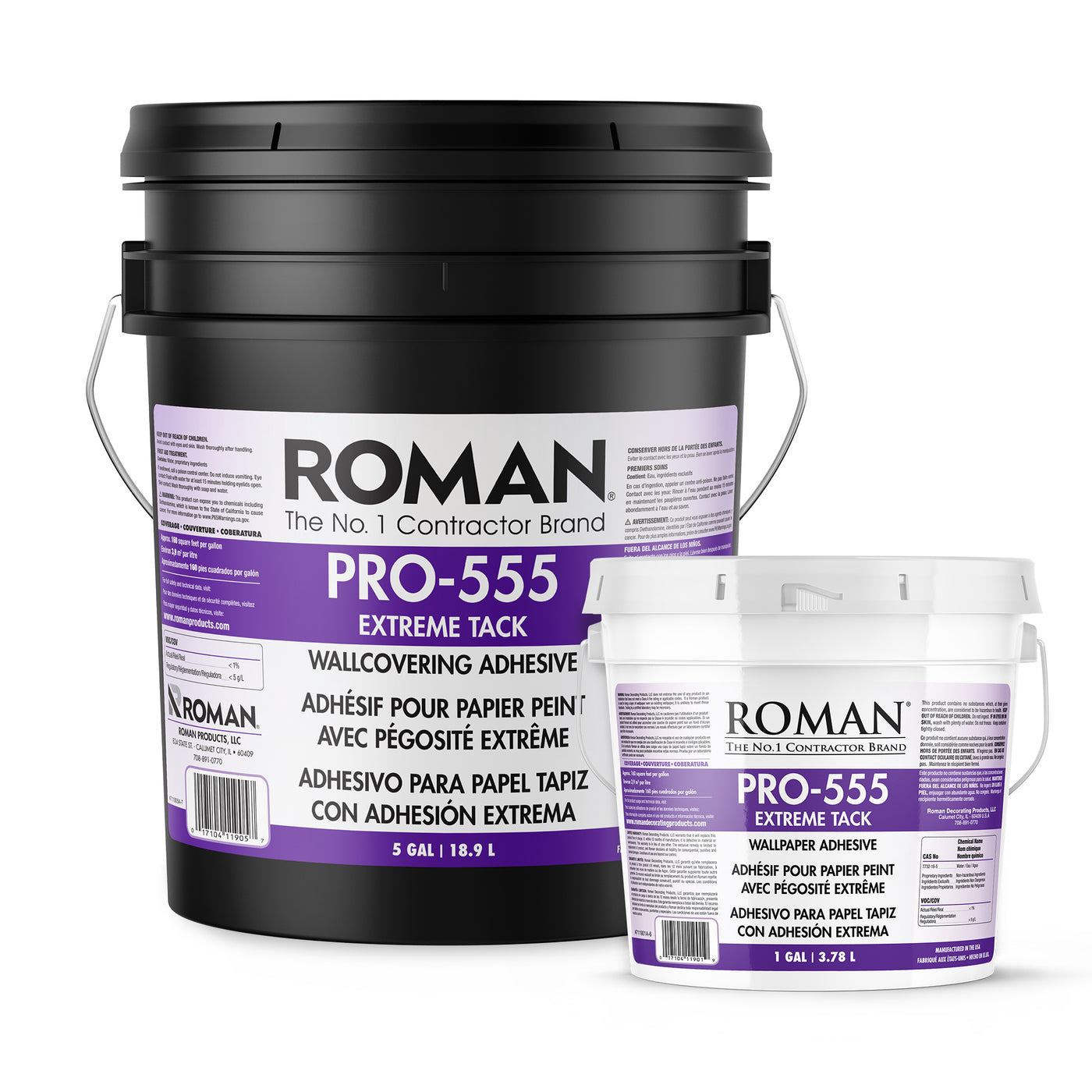 PRO-555 Extreme Tack Wallpaper Adhesive - ROMAN Products