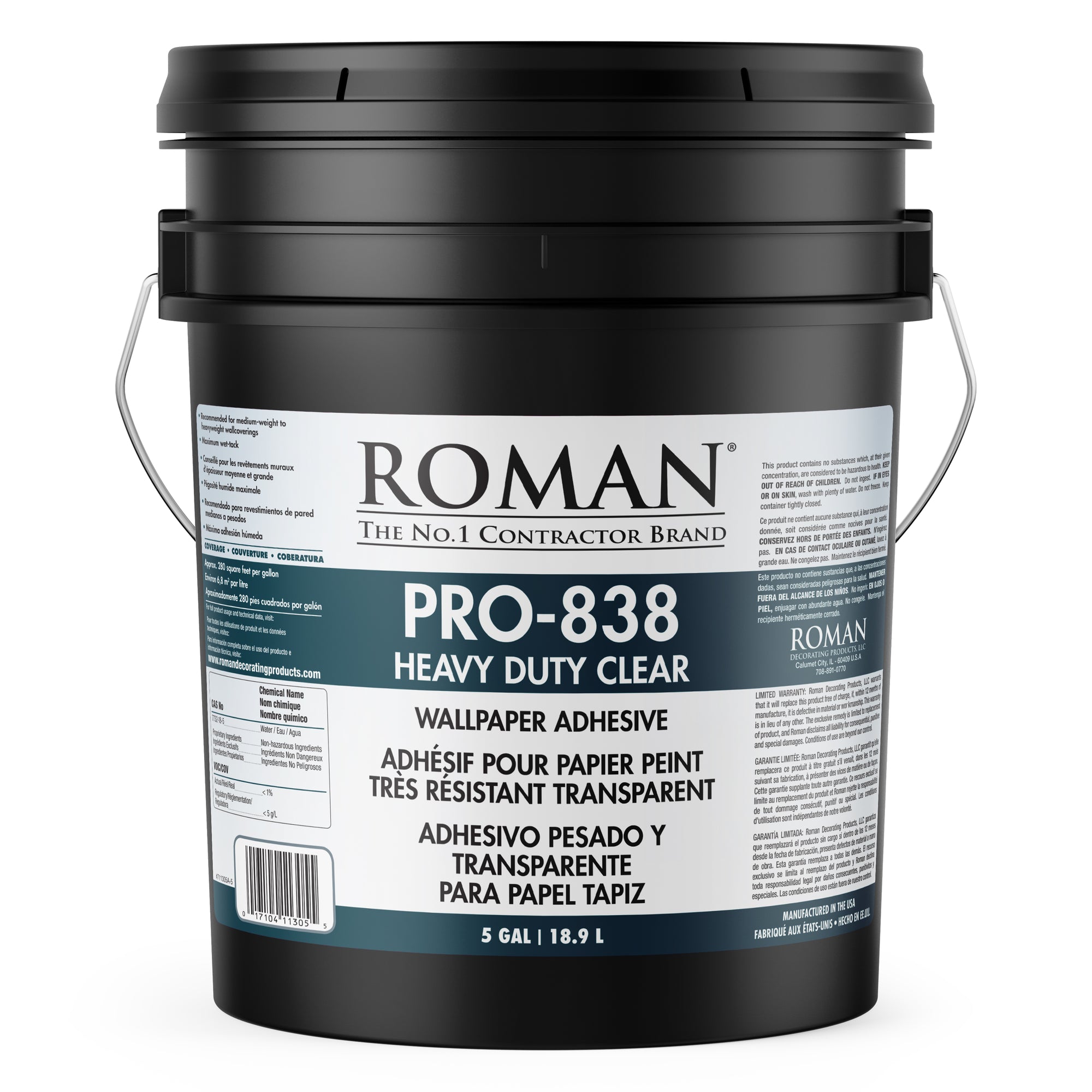 Clear Wallcovering Adhesives | ROMAN Products