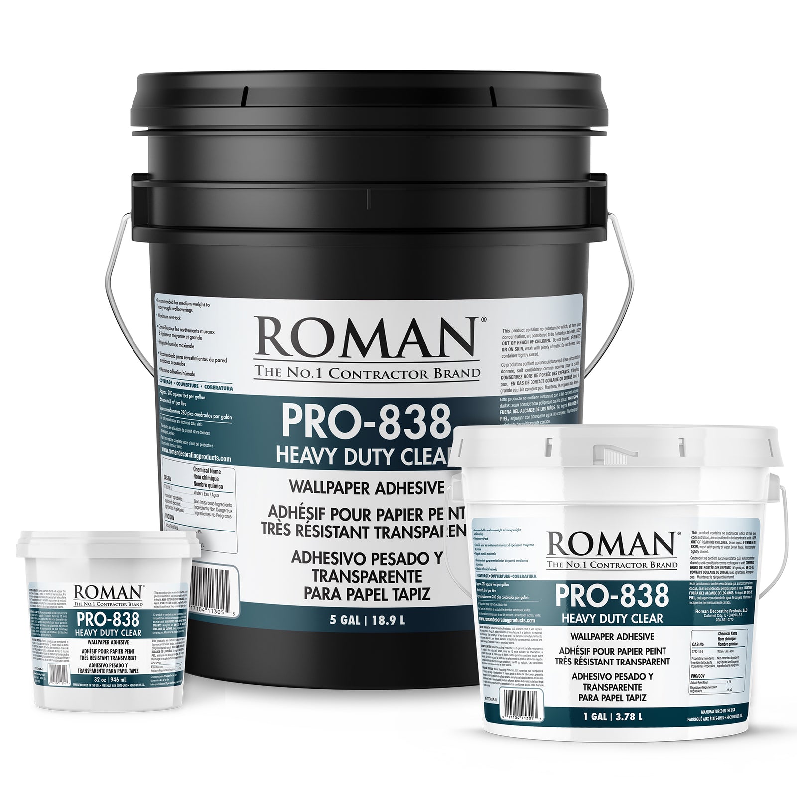 Clear Wallcovering Adhesives | ROMAN Products