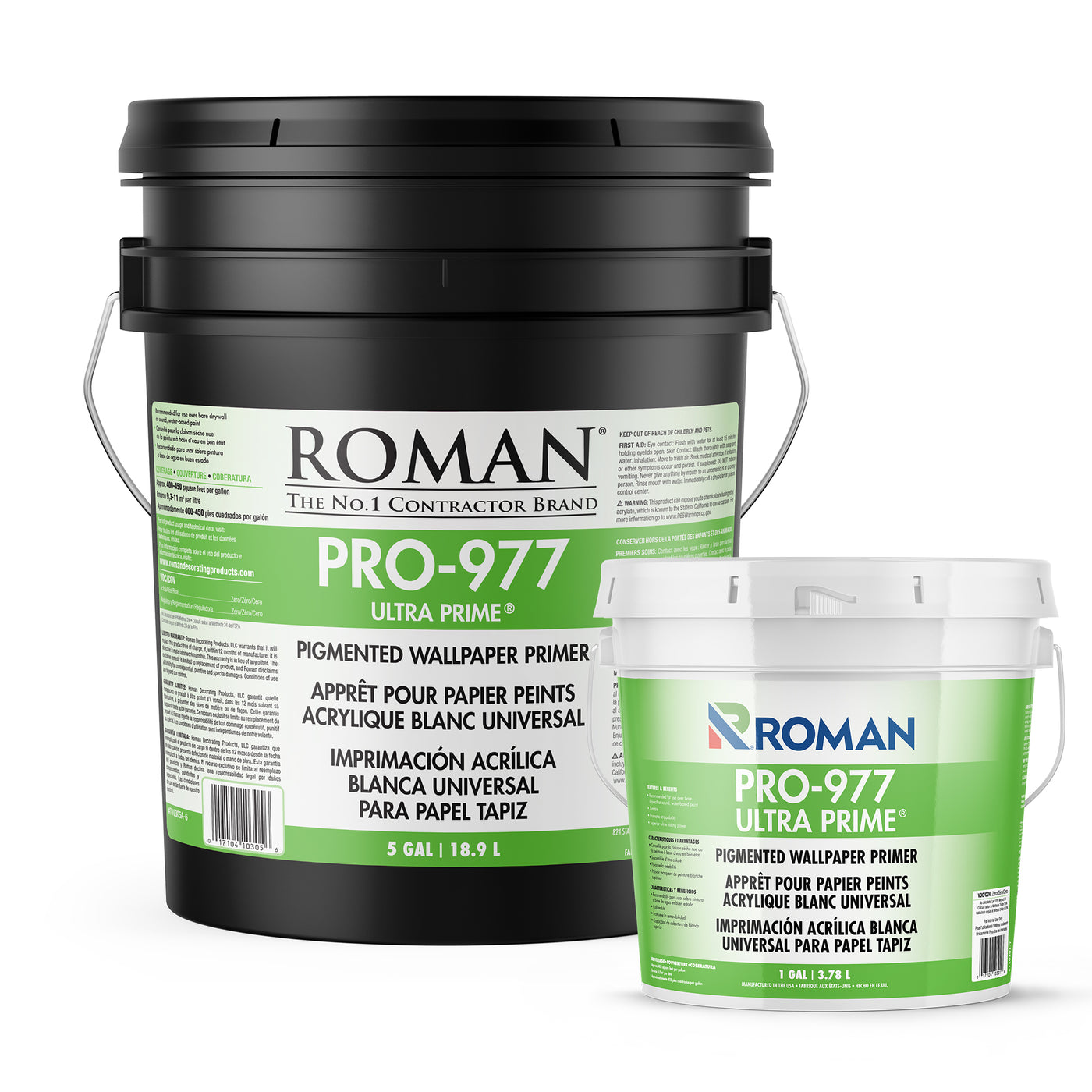 PRO-977 Ultra Prime® Pigmented Wallcovering Primer - ROMAN Products